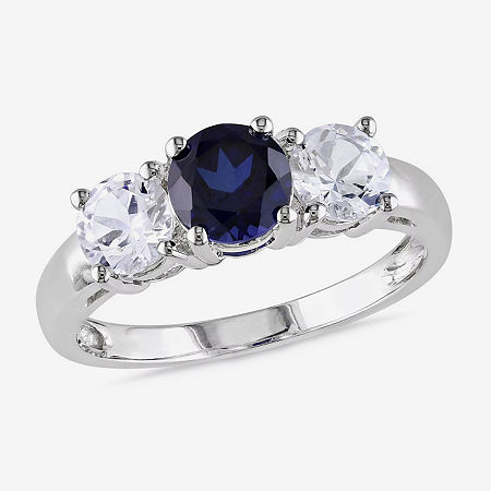 Click here for Modern Bride Gemstone Womens Lab Created Blue Sapp... prices