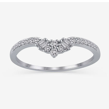 Click here for Womens 1/5 CT. Natural White Diamond 10K White Gol... prices