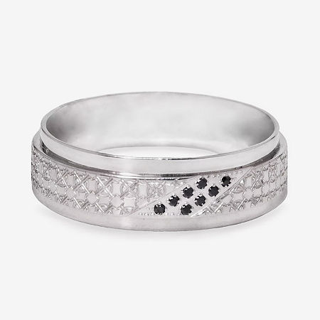 Click here for Mens 5MM Diamond Accent Natural Black Diamond Stai... prices