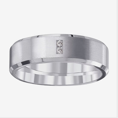 Click here for Mens 5MM Diamond Accent Natural White Diamond Tita... prices