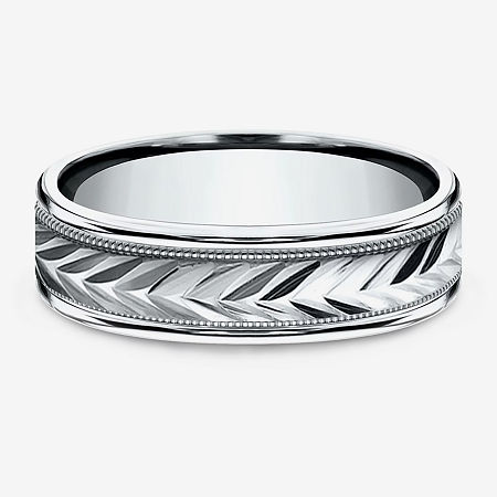 Click here for Mens 6MM 10K Gold Wedding Band  13  White prices