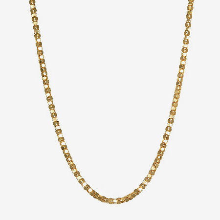 Click here for 14K Yellow Gold Diamond-Cut Popcorn Chain Necklace... prices