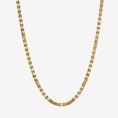 14K Yellow Gold Diamond-Cut Popcorn Chain Necklace - JCPenney