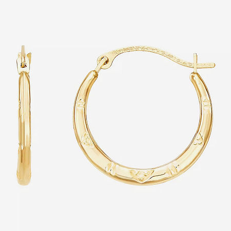 Click here for Womens 10K Gold 18mm Hoop Earrings  One Size  10k... prices
