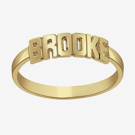 Click here for Personalized Block Name Ring  6 1/2  Yellow prices