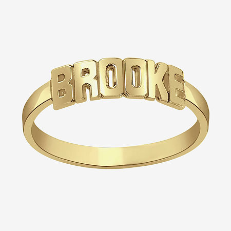 Click here for Personalized Block Name Ring  7 1/2  Yellow prices
