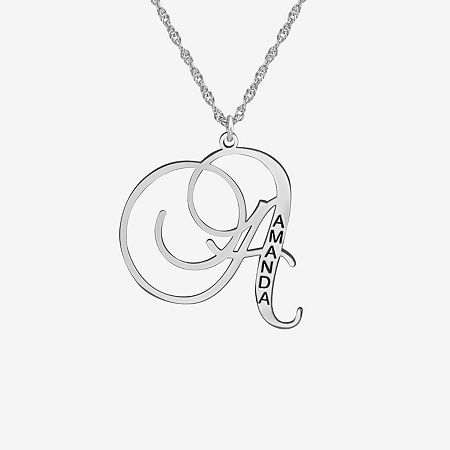 Click here for Personalized Womens Name Engraved Initial Pendant... prices
