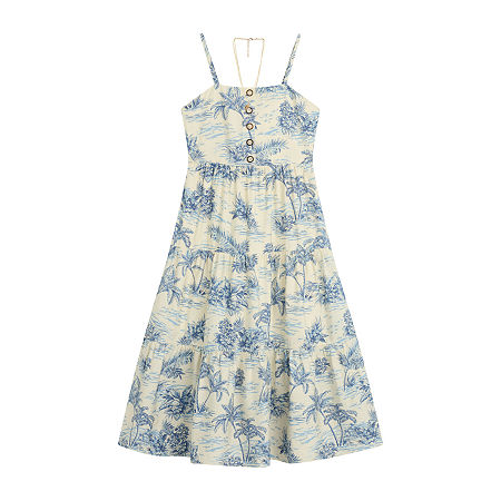 Click here for Byer California Big Kid Girls Sleeveless Floral Ma... prices