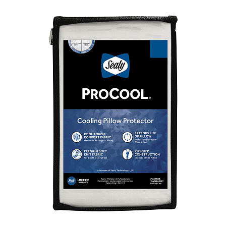 Click here for Sealy ProCool Pillow Protector  One Size  White prices