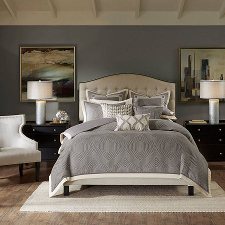 Madison Park Signature Shades of Grey 8-Pc. Comforter Set  Queen - Grey