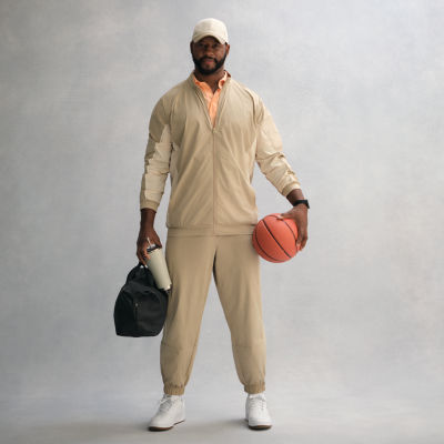 Xersion Mens Big and Tall Regular Fit Track Pant, Color: Tan - JCPenney