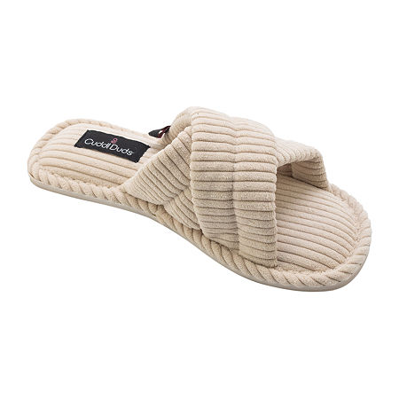 Click here for Cuddl Duds Womens Slip-On Slippers  X-large  Gray prices