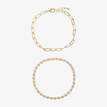 Click here for Sparkle Allure Tennis & Chain Womens 2-pc. Cubic Z... prices