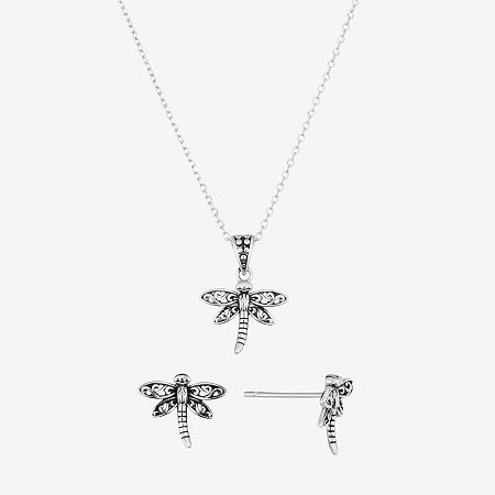Click here for Dragonfly Womens Sterling Silver 3-pc. Jewelry Set... prices