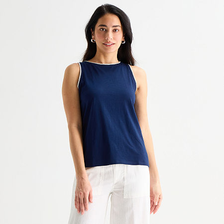 Click here for St. Johns Bay Womens Tall Scoop Neck Sleeveless Ta... prices