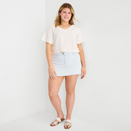 Click here for Arizona Womens Juniors Plus Low Rise Stretch Fabri... prices