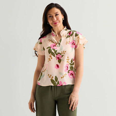 Click here for Liz Claiborne Womens Split Crew Neck Short Sleeve... prices