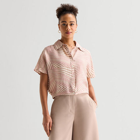 Click here for Worthington Womens Dolman Short Sleeve Regular Fit... prices