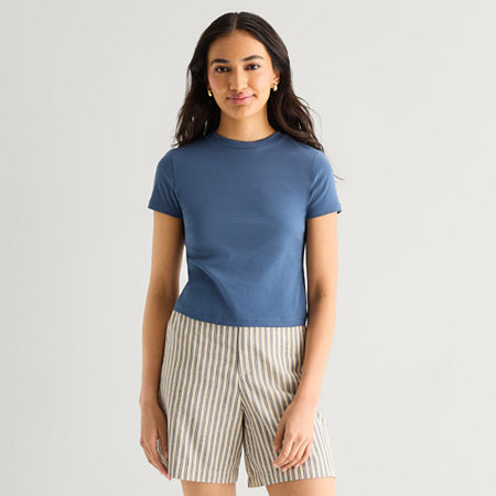 Click here for a.n.a Perfect Tee Womens Crew Neck Short Sleeve T-... prices