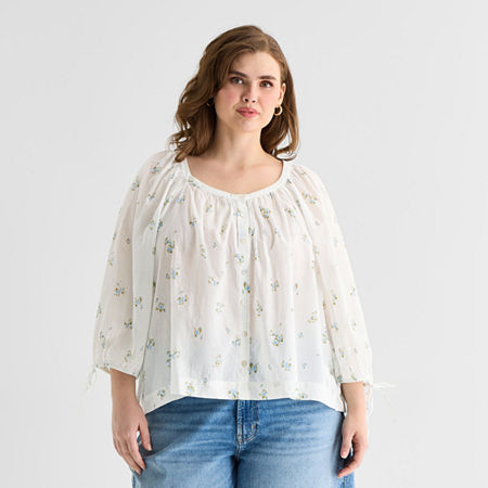 Click here for a.n.a Womens Plus Boat Neck 3/4 Sleeve Blouse  2x... prices