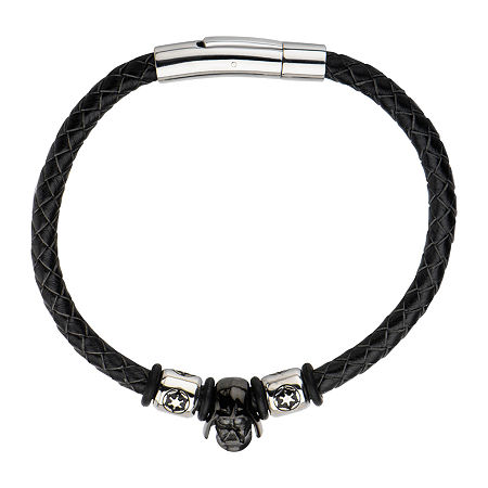 Click here for Star Wars Two-Tone Stainless Steel and Leather Bla... prices