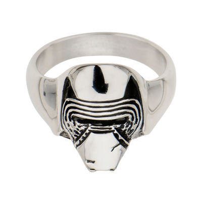 Star Wars® Stainless Steel Episode VII Kylo Ren 3D Ring, Color: White ...