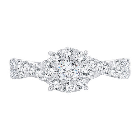 Click here for Womens 1 CT. T.W. Natural White Diamond 14K White... prices