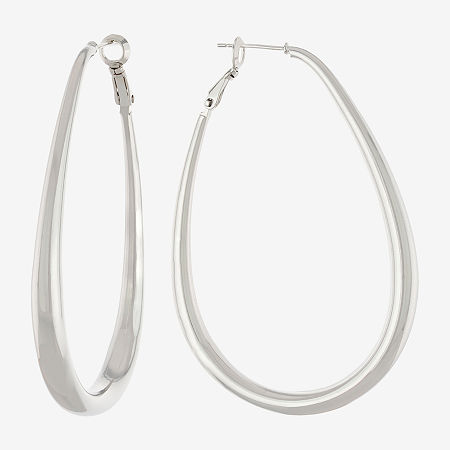 Click here for Silver Reflections Pure Silver Over Brass Hoop Ear... prices