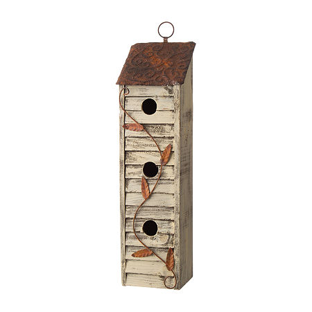 Click here for Glitzhome 18in Distressed Solid Wood Bird House  O... prices