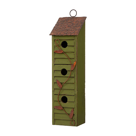 Click here for Glitzhome 18in Distressed Solid Wood Bird House  O... prices