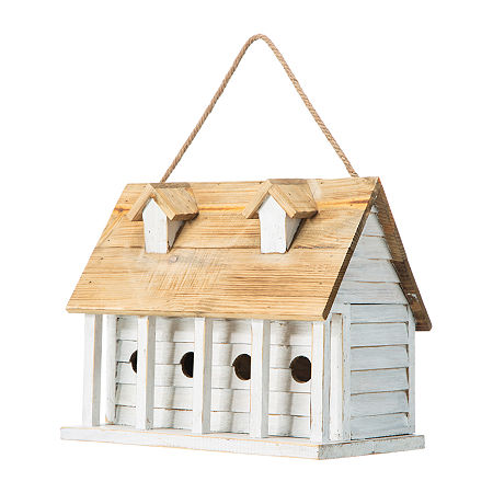 Click here for Glitzhome 14.25in Distressed Solid Wood Bird House... prices