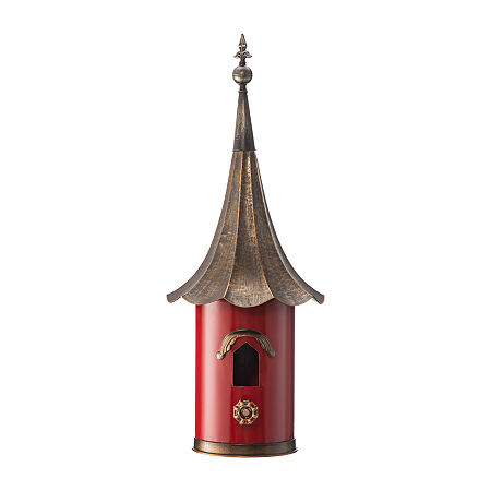 Click here for Glitzhome 32in Farmhouse Metal Pagoda Bird House... prices