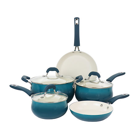 Click here for Oster 8-pc. Non-Stick Cookware Set  One Size  Blue prices