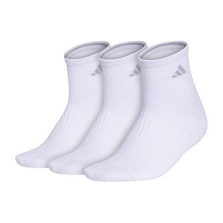 Click here for adidas Cushioned Womens 3 Pair Quarter Ankle Socks... prices