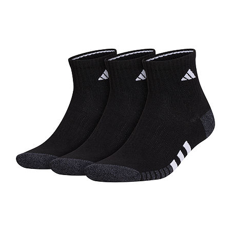 Click here for adidas Mens 3-pk. Cushioned Quarter Logo Socks - B... prices