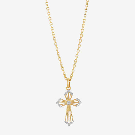Click here for Limited Quantities! Womens 14K Gold Cross 18 Inch... prices
