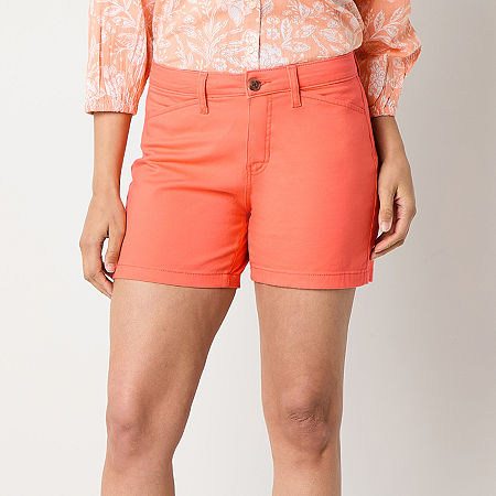 Click here for St. Johns Bay Womens 5 3/4 Mid Rise Tall Chino Sho... prices