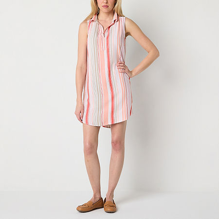 Click here for St. Johns Bay Womens Sleeveless Floral Tall Shift... prices