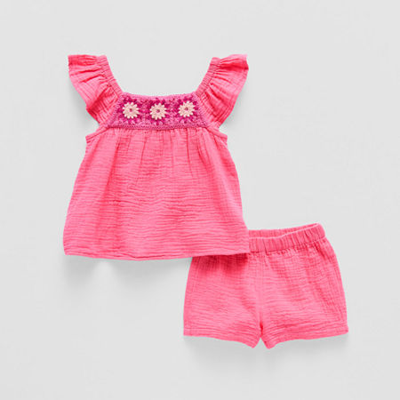 Click here for Okie Dokie Toddler & Little Girls 2-pc. Short Set... prices