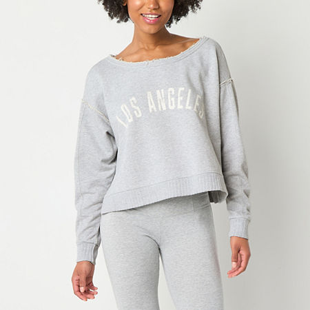 Click here for Arizona Off The Shoulder Womens Crew Neck Long Sle... prices