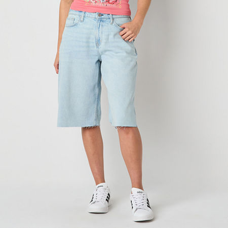 Click here for Arizona Womens Low Rise Juniors Denim Short  6  Bl... prices