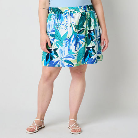 Click here for St. Johns Bay Womens Plus Skort  5x  Blue prices