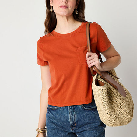 Click here for a.n.a Womens Crew Neck Short Sleeve Pocket T-Shirt... prices