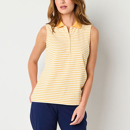 Click here for St. Johns Bay Womens Sleeveless Polo Shirt  Petite... prices