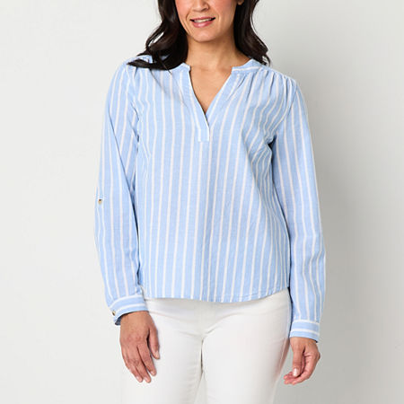 Click here for St. Johns Bay Womens Long Sleeve Blouse  Xx-large... prices
