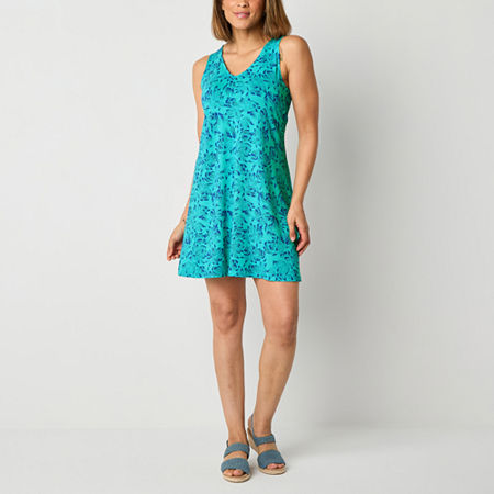 Click here for St. Johns Bay Womens Sleeveless Floral Midi Swing... prices