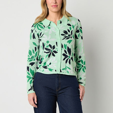 Click here for Liz Claiborne Womens Long Sleeve Button Floral Car... prices