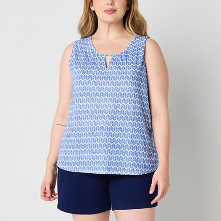 Click here for St. Johns Bay Womens Keyhole Neck Sleeveless Plus... prices