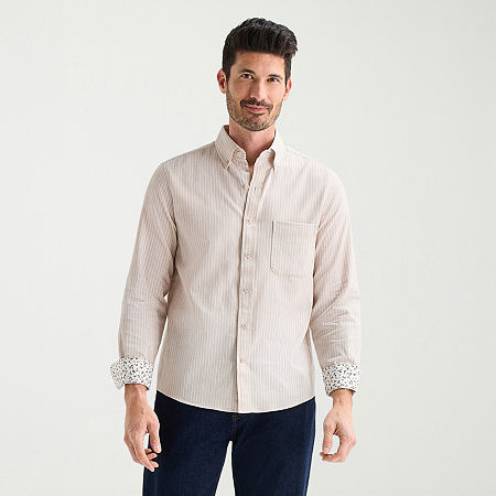 Click here for Stafford Chambray Mens Long Sleeve Regular Fit But... prices