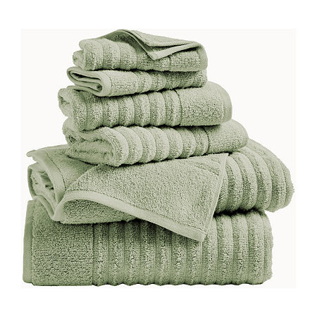 Click here for Linery Ribbed Cotton 6-pc. Quick Dry Bath Towel Se... prices